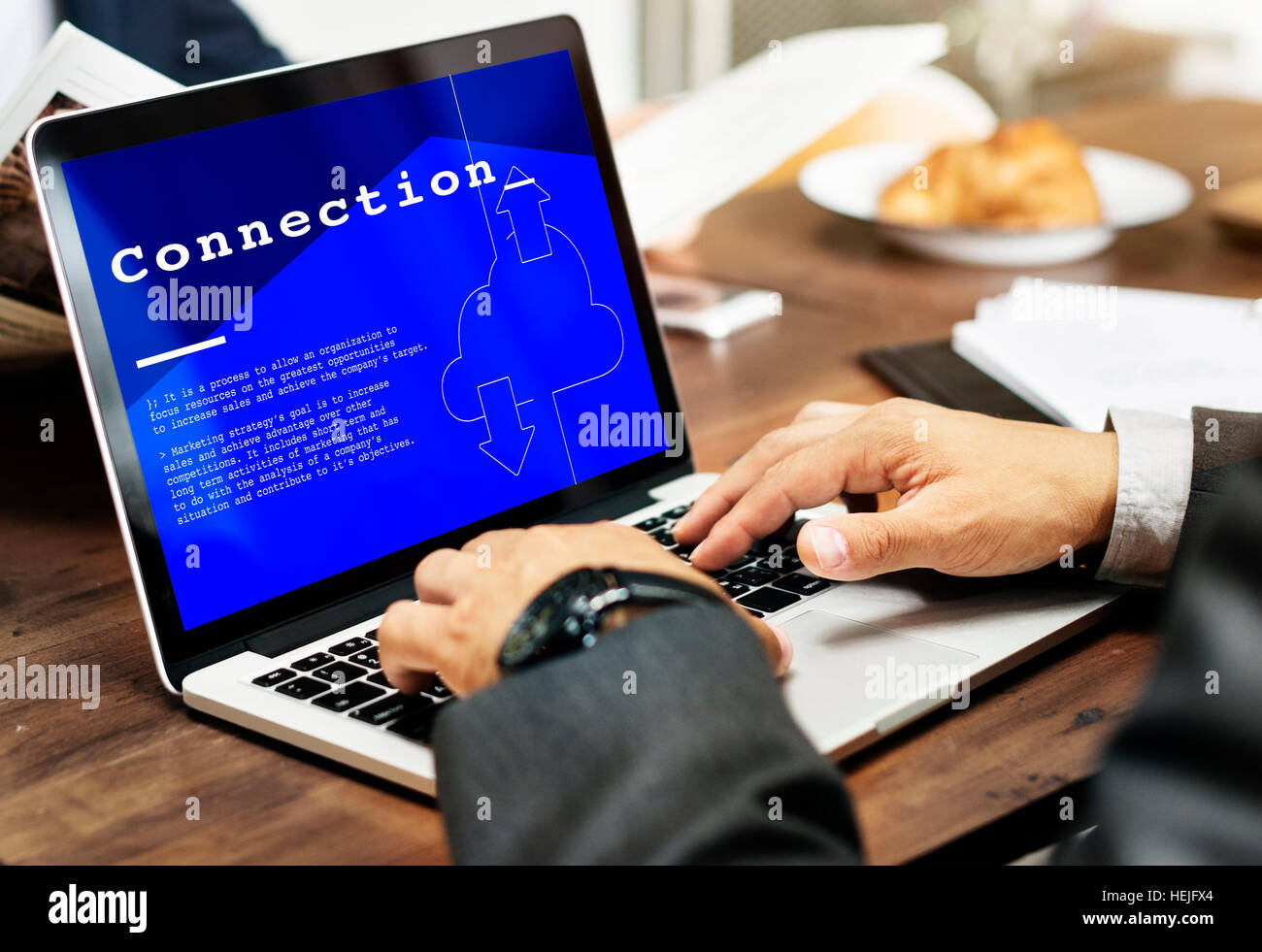 Cloud Computing Network Connection Concept Stock Photo - Alamy