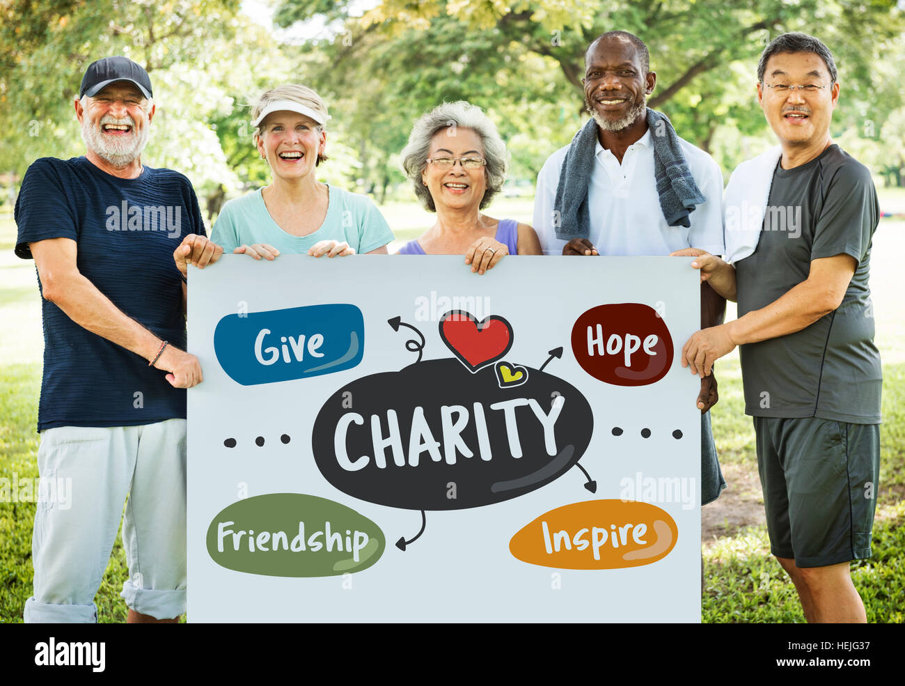Charity Give Friendship Hope Inspire Aid Donate Concept Stock Photo - Alamy