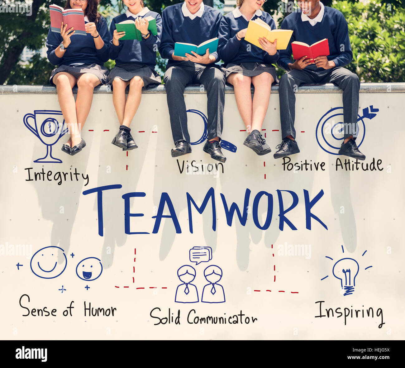 Teamwork Goals Ideas Creativity Concept Stock Photo - Alamy