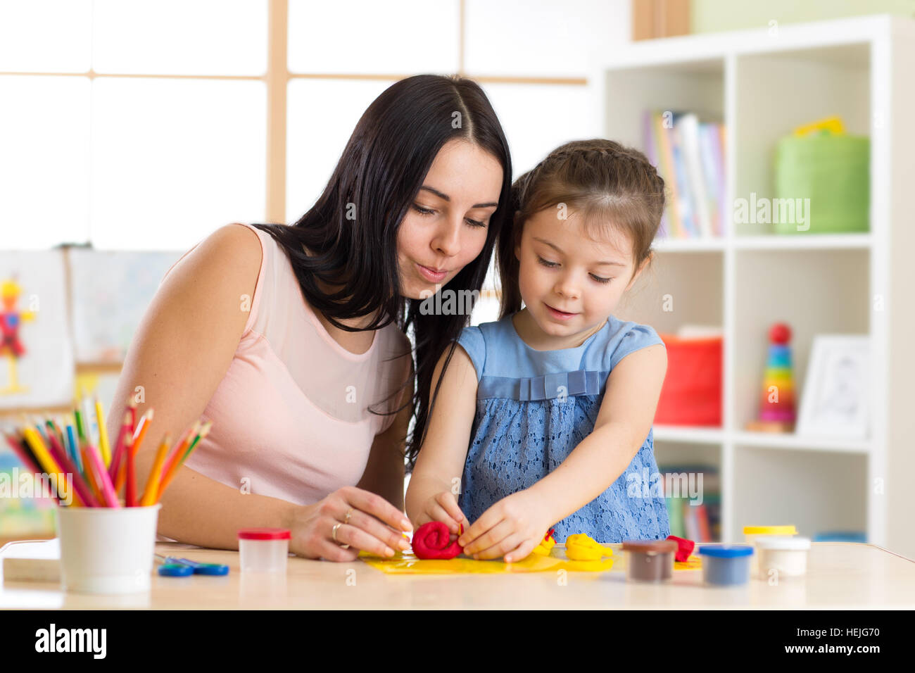 Child model making hi-res stock photography and images - Alamy