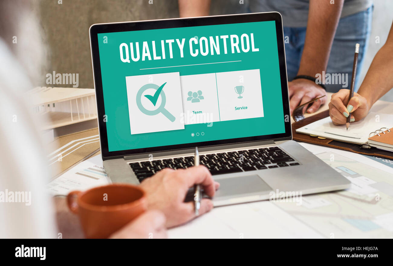Quality Control Improvement Development Concept Stock Photo - Alamy