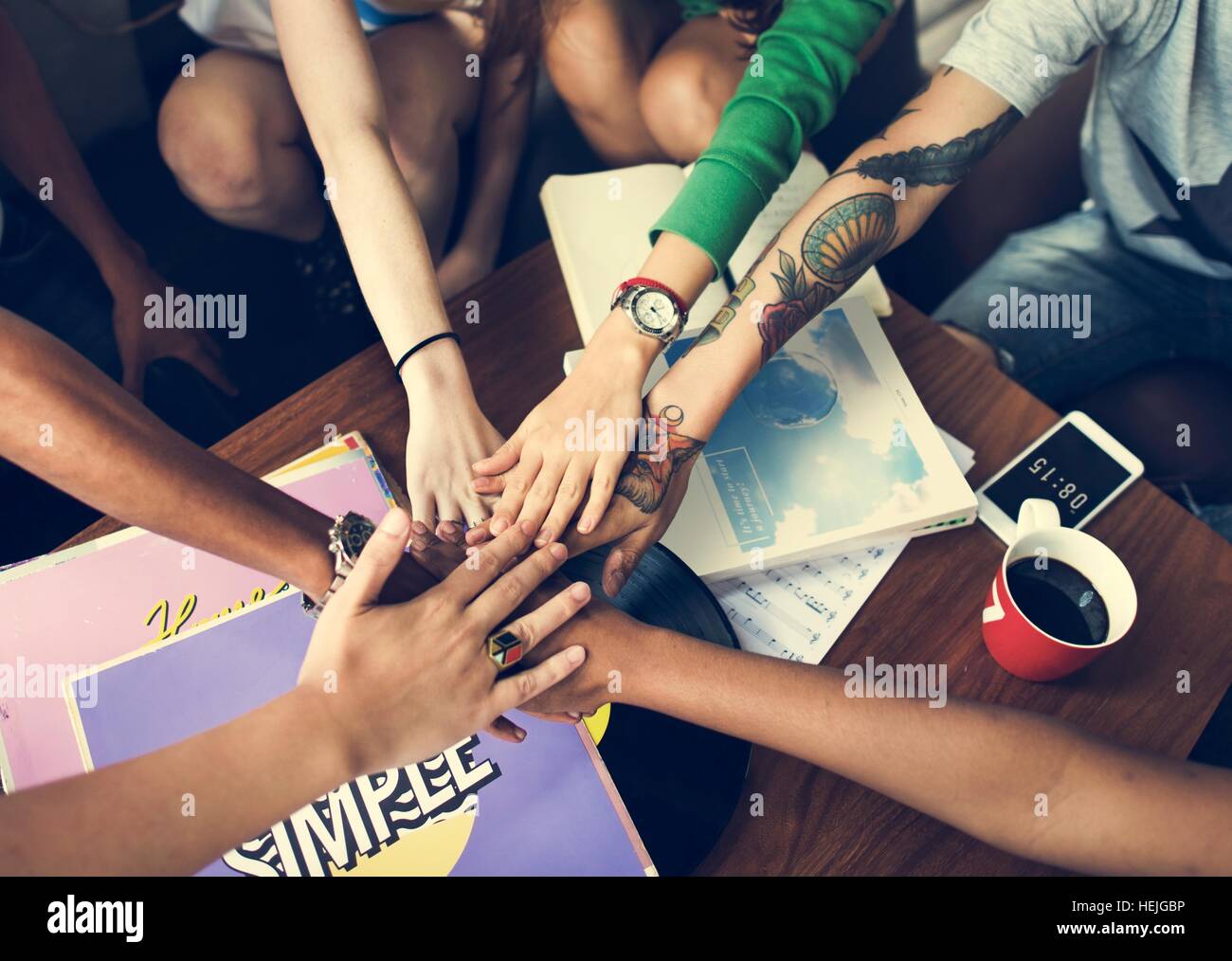 People Friendship Togetherness Assemble Team Unity Concept Stock Photo ...