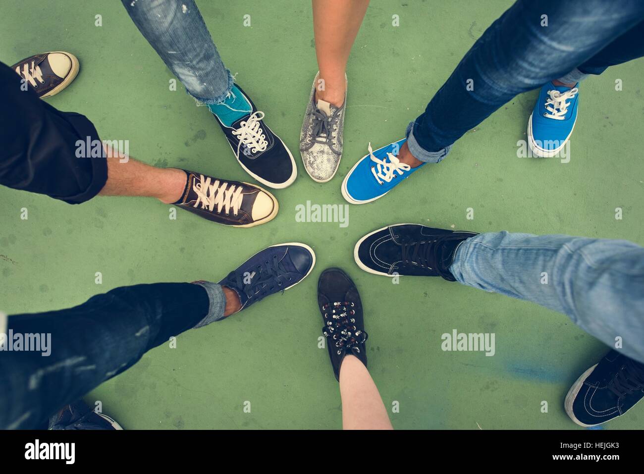 Legs and shoes and circle hi-res stock photography and images - Alamy