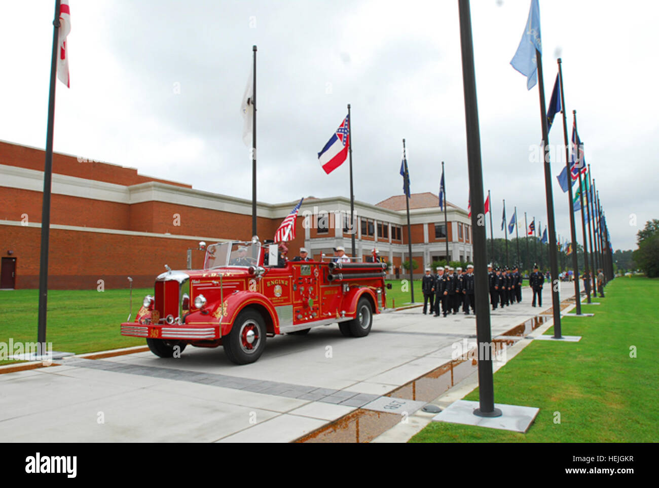 Kristin Molinaro A procession of firefighters from the New York Fire ...