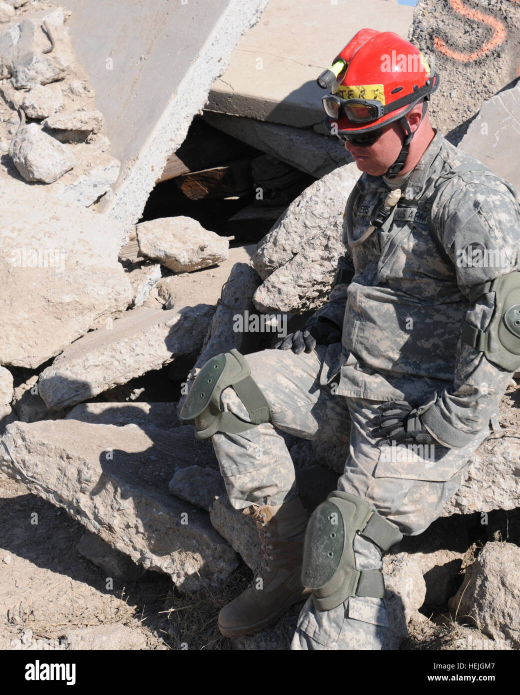 Sgt. Jeremy Waters, an extrication team member of the Colorado Army ...