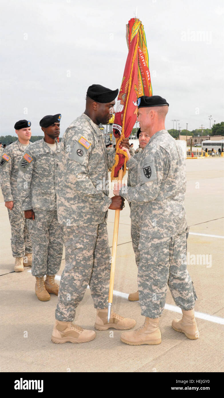 The 6th Transportation Battalion conducts a change of command ceremony ...