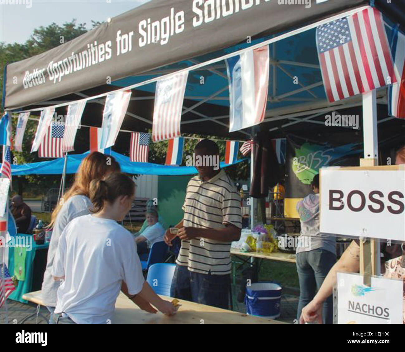 US Army 52352 Nacho Booth Stock Photo - Alamy