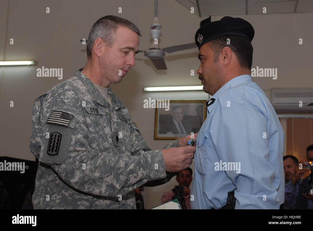 Lt. Col. Terry Cook, the commander of 3rd Battalion, 82nd Field Artillery, 2nd Brigade Combat ...