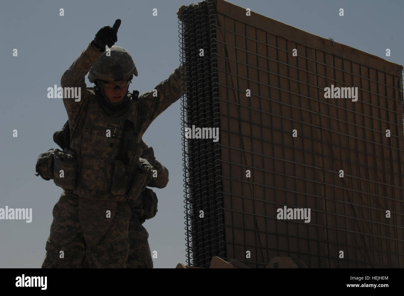 A U.S. Soldier from 1st Platoon, Charlie Company, 9th Engineer ...