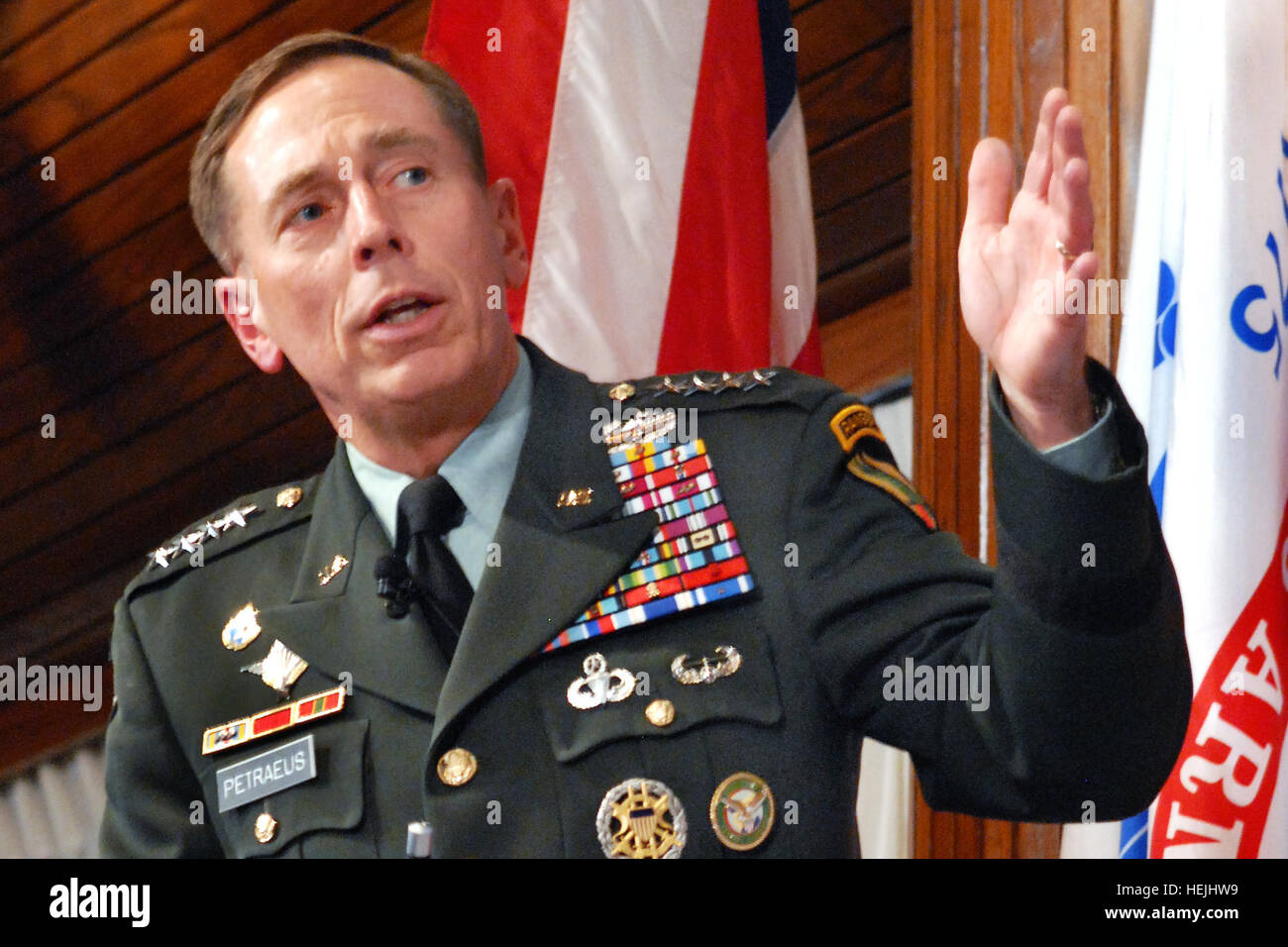 U.S. Army Gen. David H. Petraeus, CENTCOM commander, explains explains ...