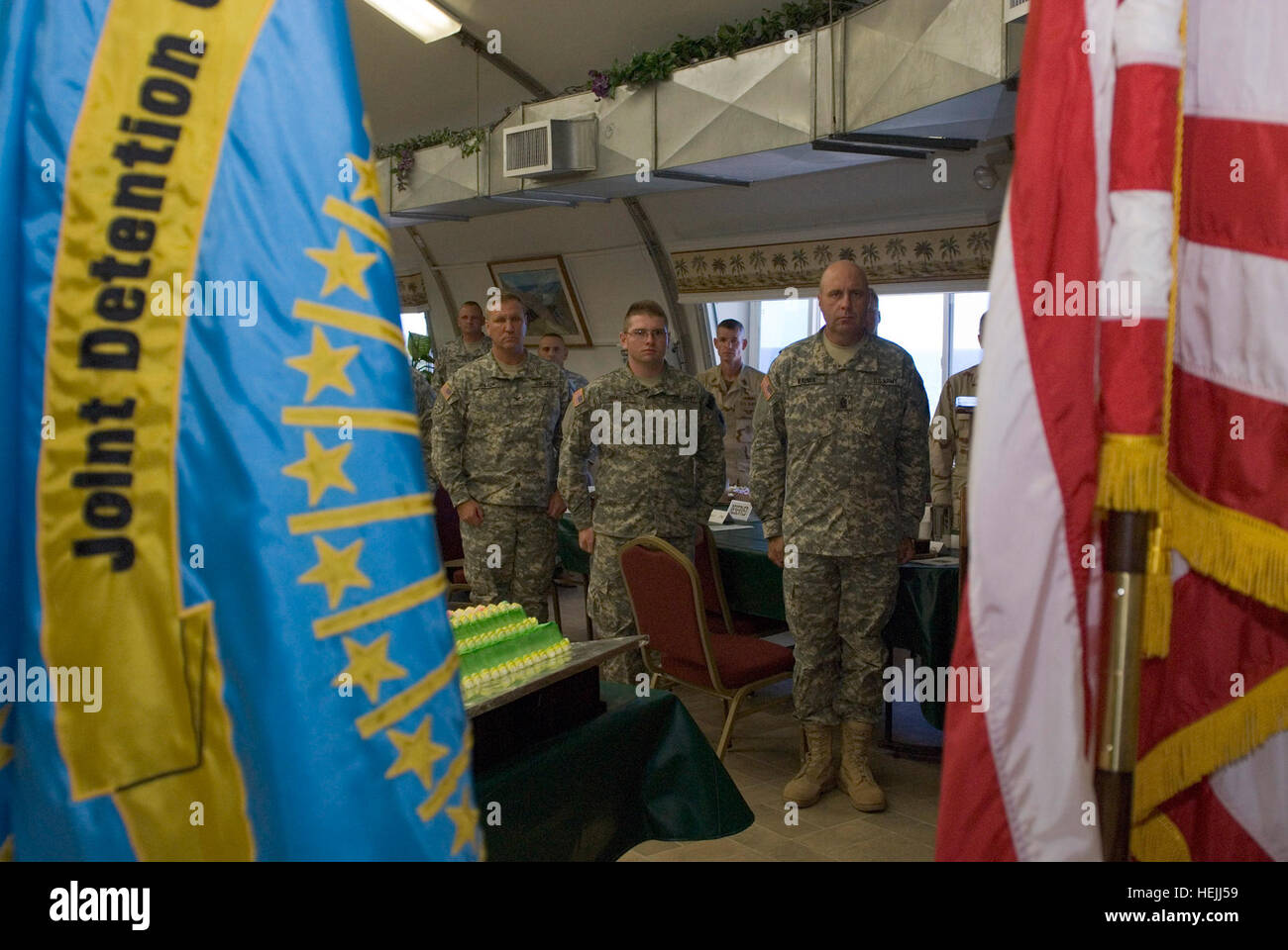 Army Col. Bruce Vargo, commander of the Joint Detention Group assigned ...