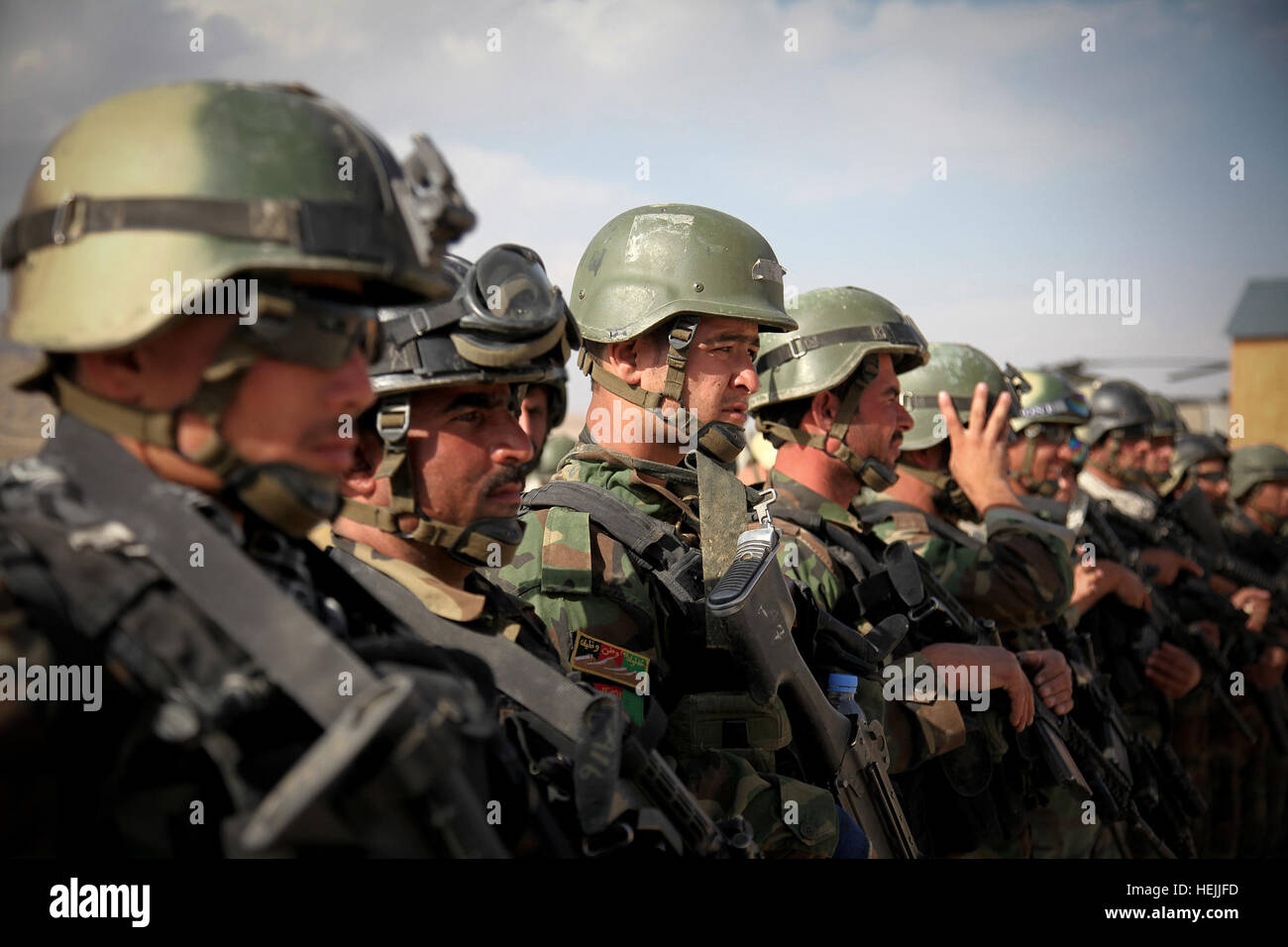 Afghan Commandos prepare for an air assault mission from Forward ...