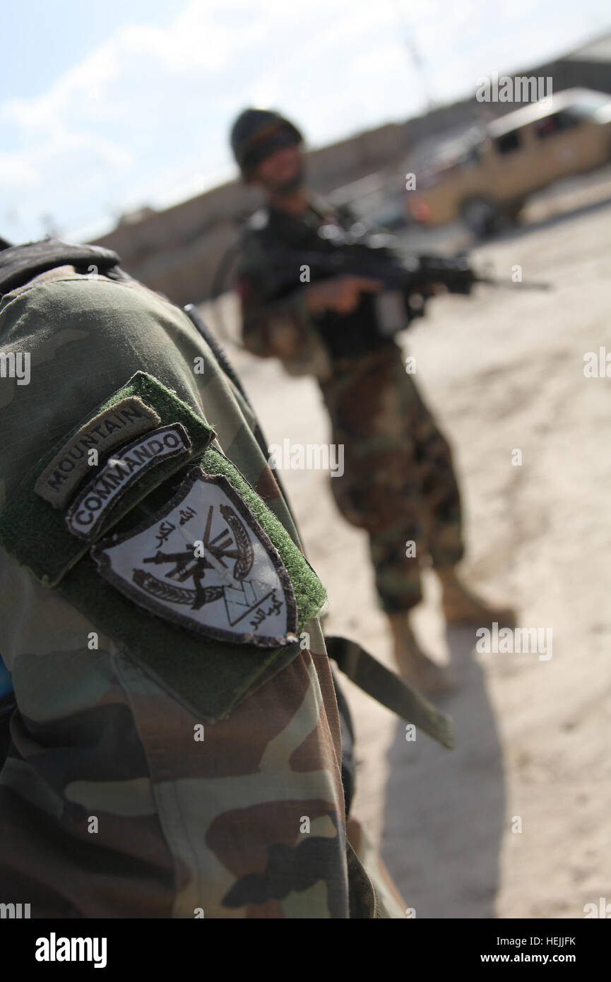Afghan Commandos prepare for an air assault mission from Forward ...