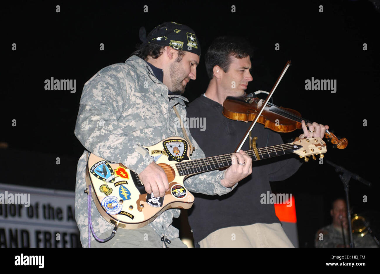 Country singer Mark Wills plays one of his hits during the Sergeant ...