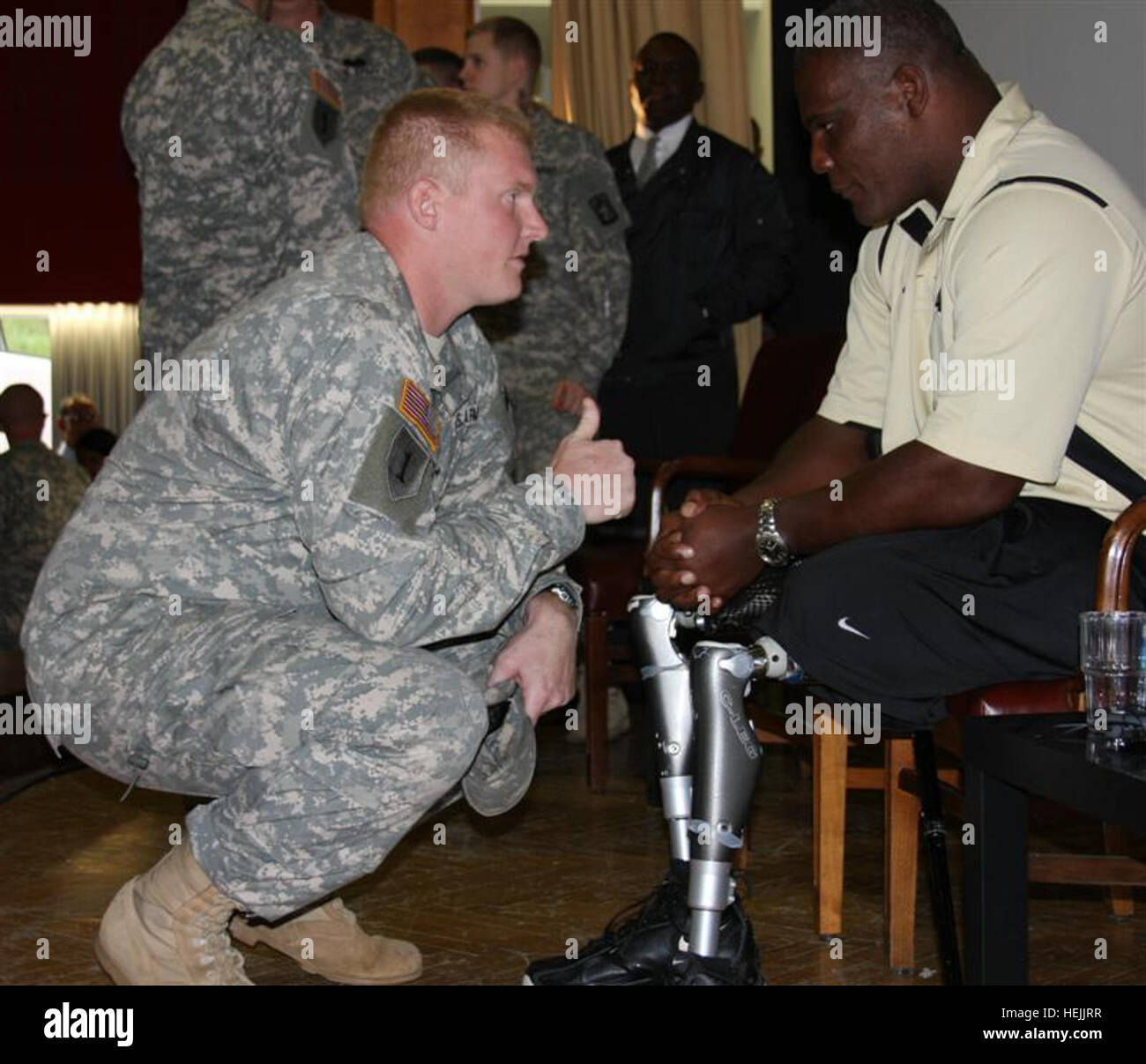 US Army 52333 Lt. Col. Greg Gadson in Schweinfurt Stock Photo - Alamy