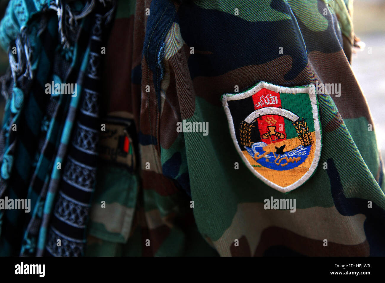 An Afghanistan national army soldier, assigned to Engineer Company, 4th ...