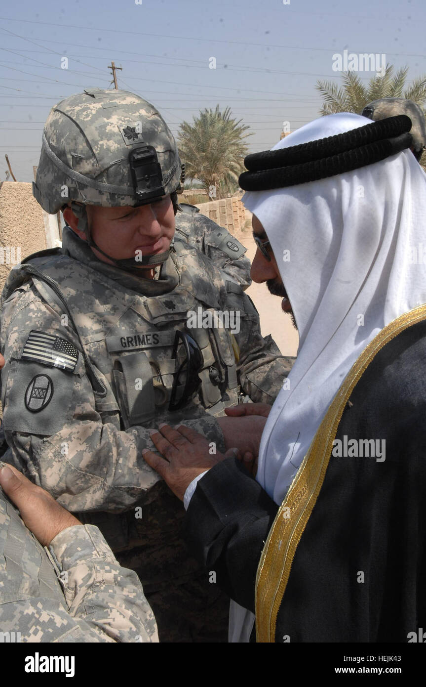 U.S. Army Lt. Col. Forrest Grimes commander of the 113th Field ...