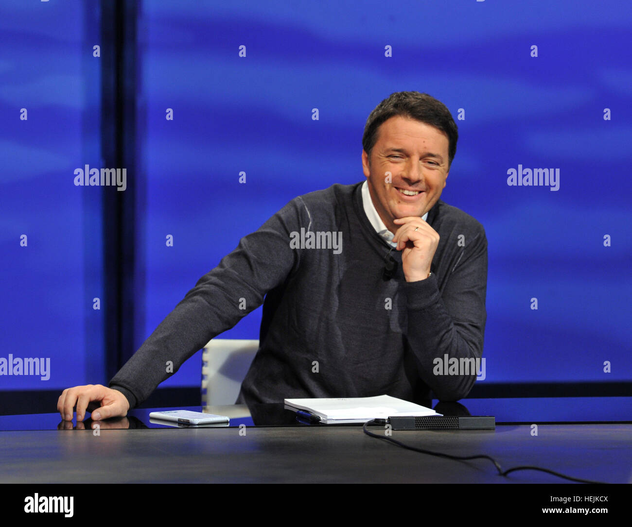 Matteo Renzi, Prime Minister of Italy, interviewed by Lucia Annunziata ...