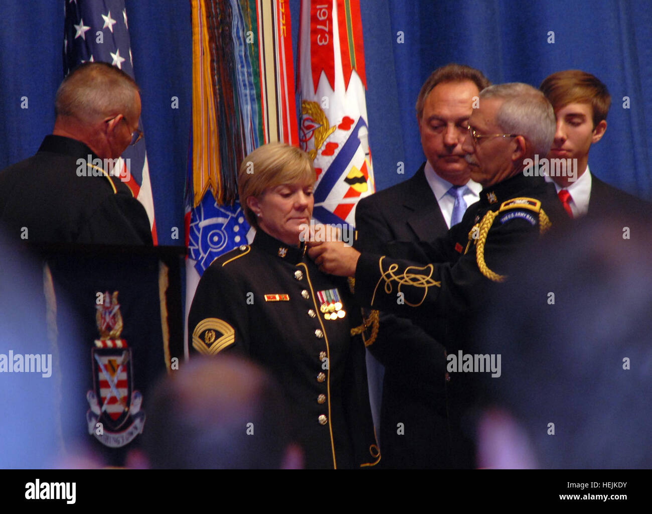 US Army 52337 Pershing's Own band receives first female CSM Stock Photo ...