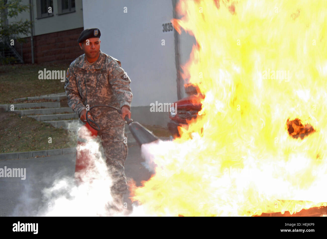 Putting out fires Sgt. Pedro Santos, from Headquarters, Headquarters ...