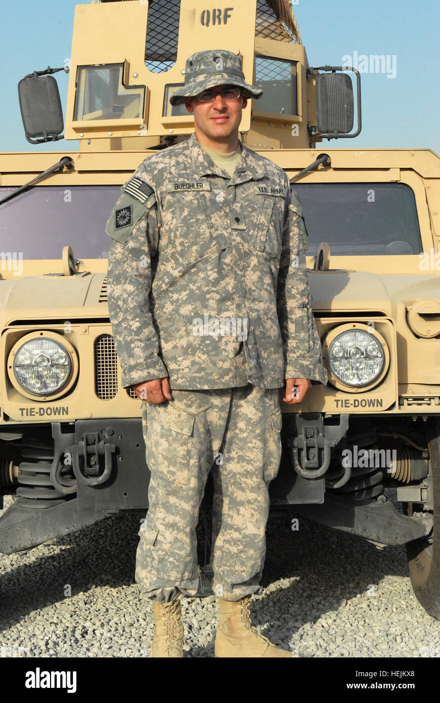 Spc. Robert Buechler, 3rd Platoon, C Battery, 1-147 Field Artillery ...