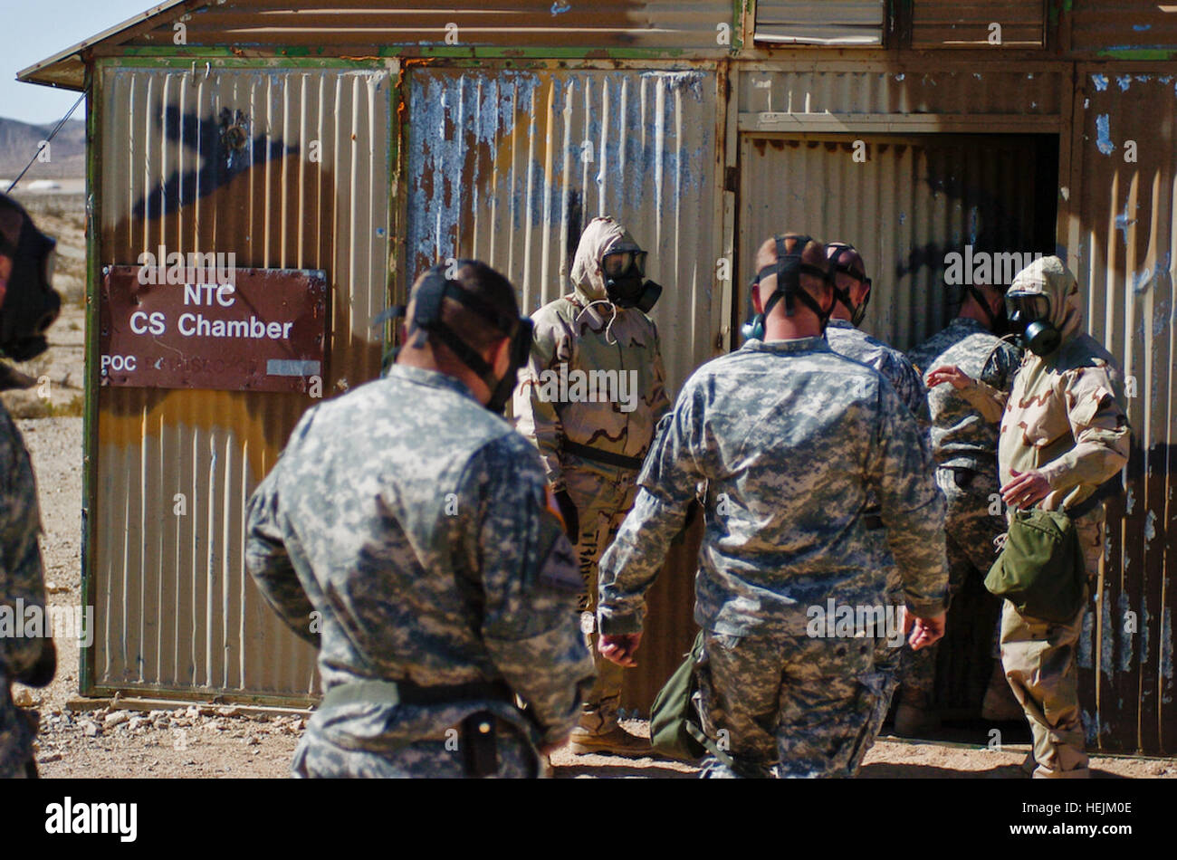 US Army 53268 'Death Dealers' get gassed Stock Photo - Alamy