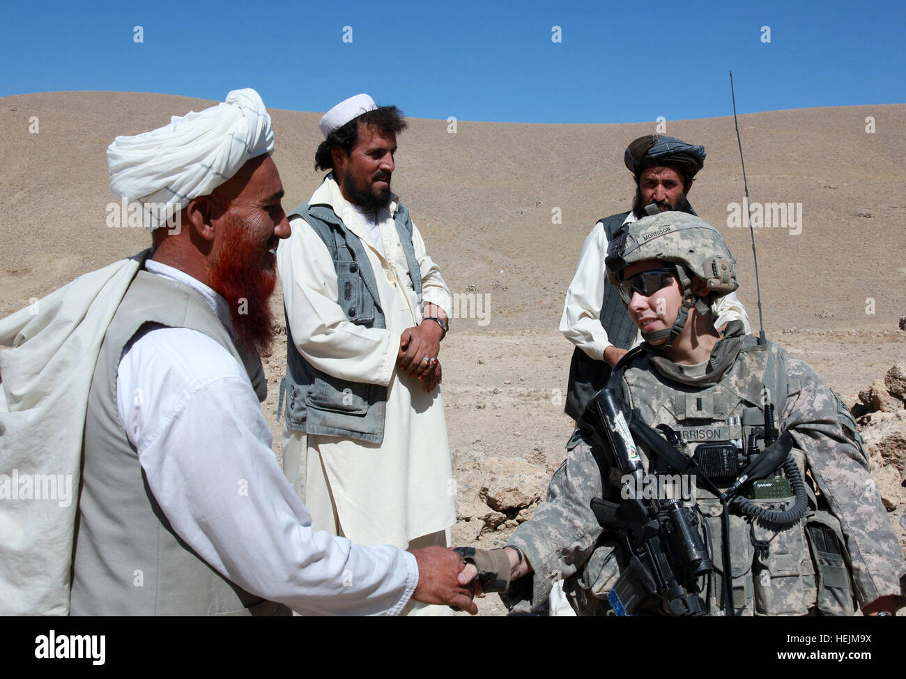 U.S. Army 1st Lt. Alicia Morrison, from St. Paul, Minn., assigned to ...