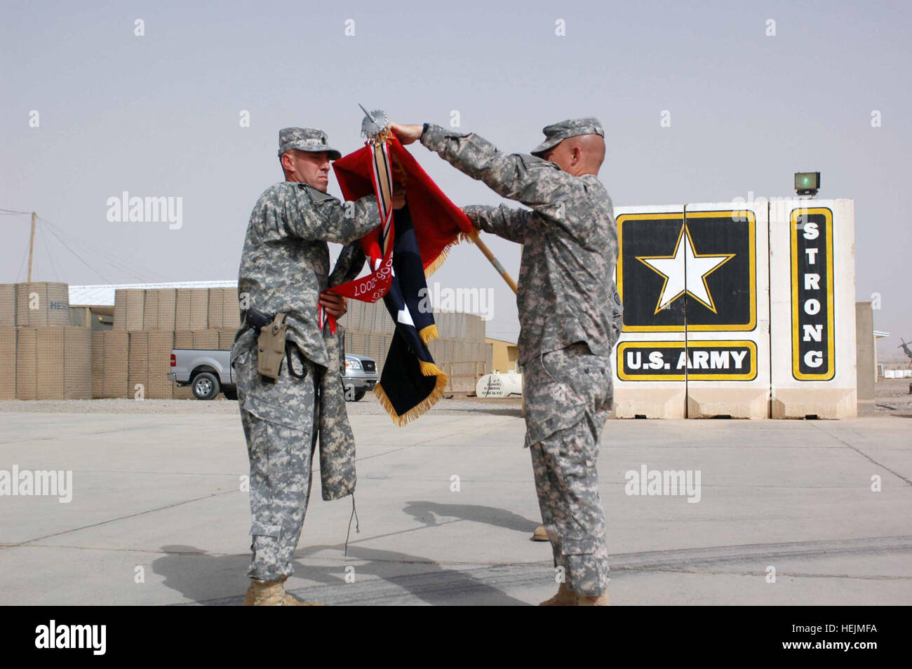 Command Sgt. Maj. Jesus Ruiz (left), Task Force Wings command sergeant ...