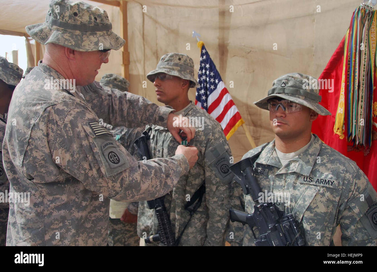 Col. Timothy McGuire (left), of Alamo, Calif., commander of the 3rd ...
