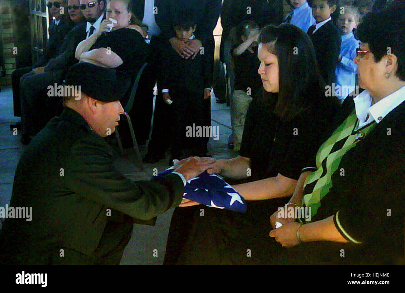 US Army 53460 Final Respects for Sgt. Michael Scusa Stock Photo - Alamy