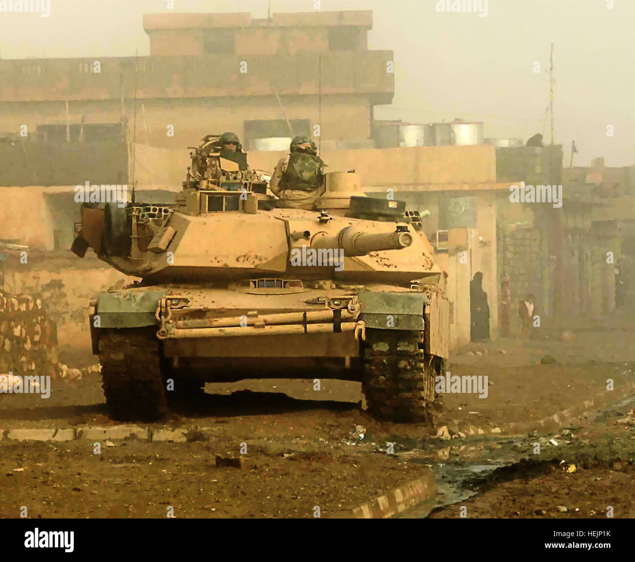 A U.S. Army M1 Abrams from the 1-3 Armored Combat Regiment conducts ...