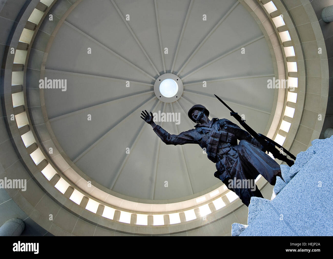 The "Follow Me" statue stands at the entrance of the National Infantry ...