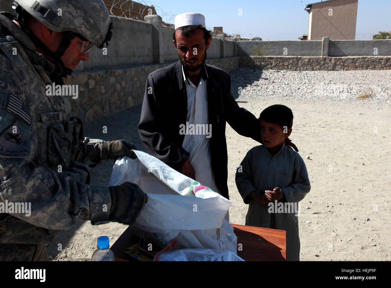 U.S. Army Sgt. 1st Class Martin Sanborn, from Boston, Mass, assigned to ...