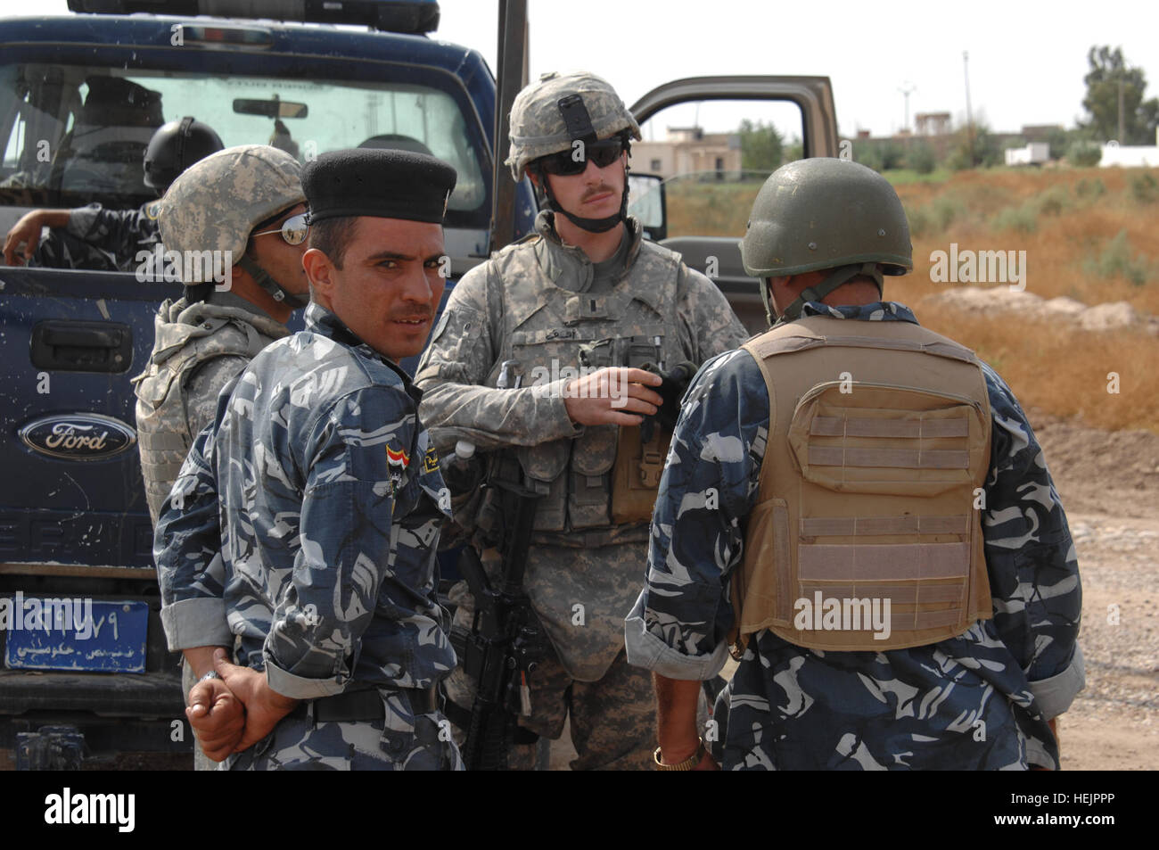 U.S. Army 1st Lt. James Eoff, platoon leader for Blue Platoon, Alpha ...