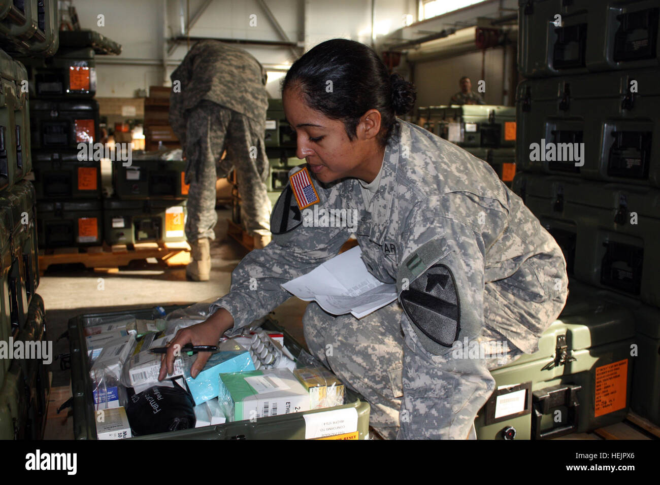 Combat Medics from the 4th Brigade Combat Team, 1st Cavalry Division ...