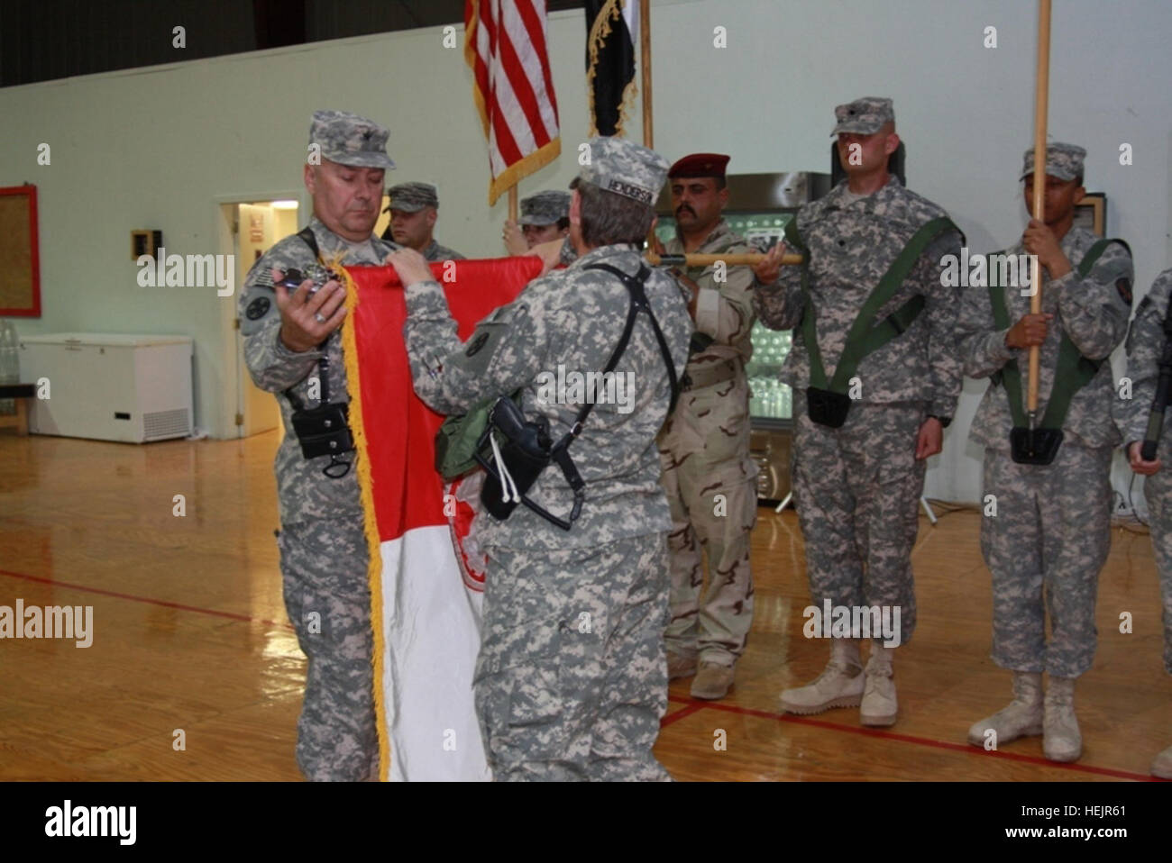 Brig. Gen. Glenn Hammond, III (left) and Command Sgt. Maj. Verna ...