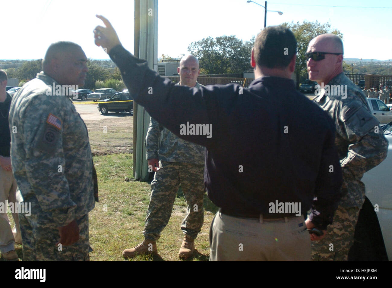 Lt. Gen Robert Cone (right), III Corps commanding general and the corps ...