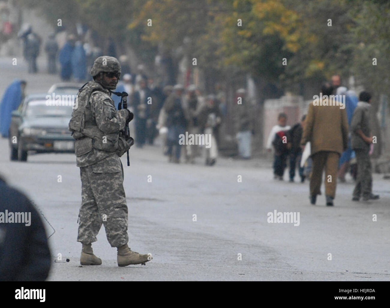 A Task Force Gladius Soldier with the 1st Platoon, 410th Military ...