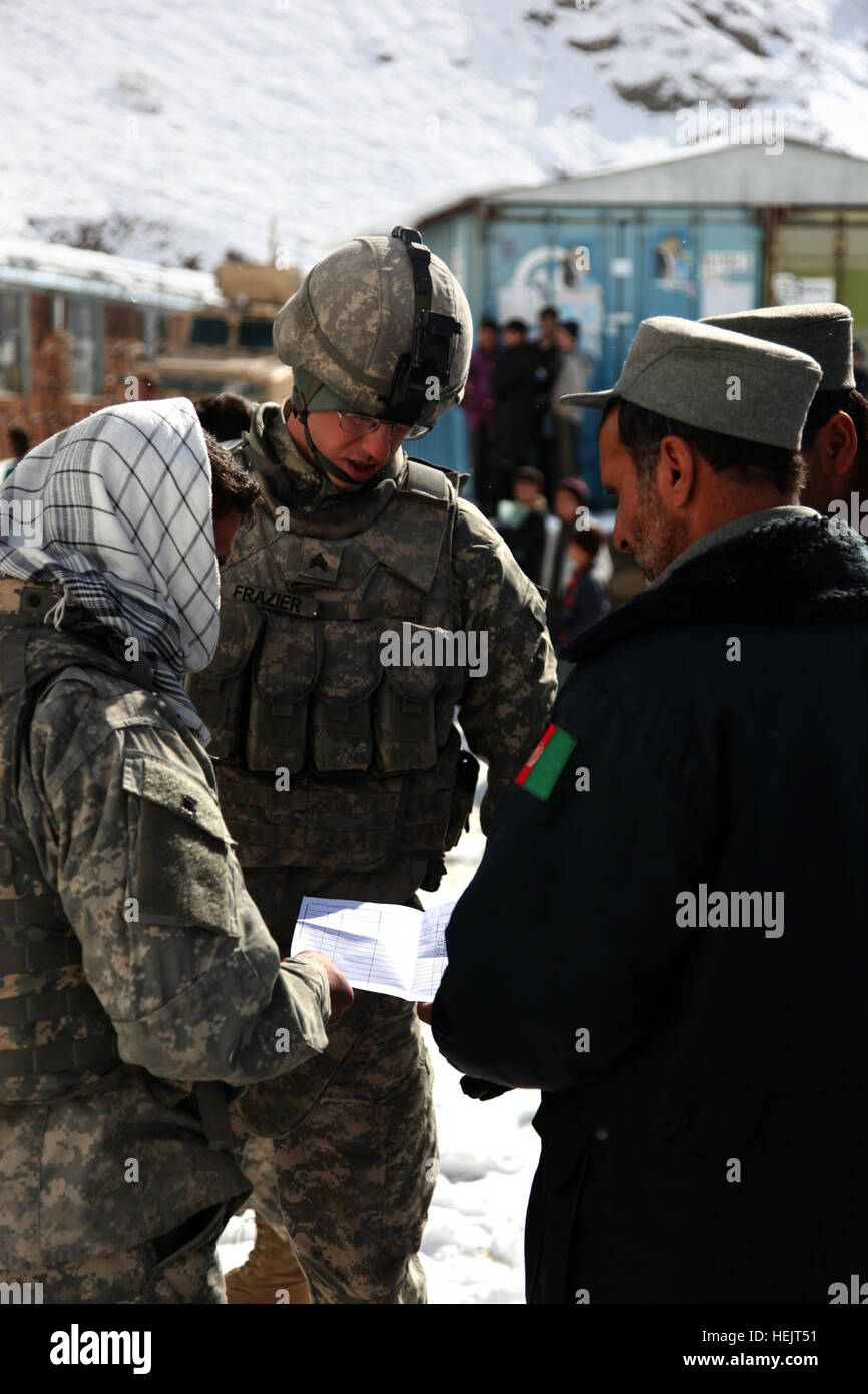 U.S. Army Sgt. Jonathan Frazier, 410th MP Company from Charlotte, N.C ...