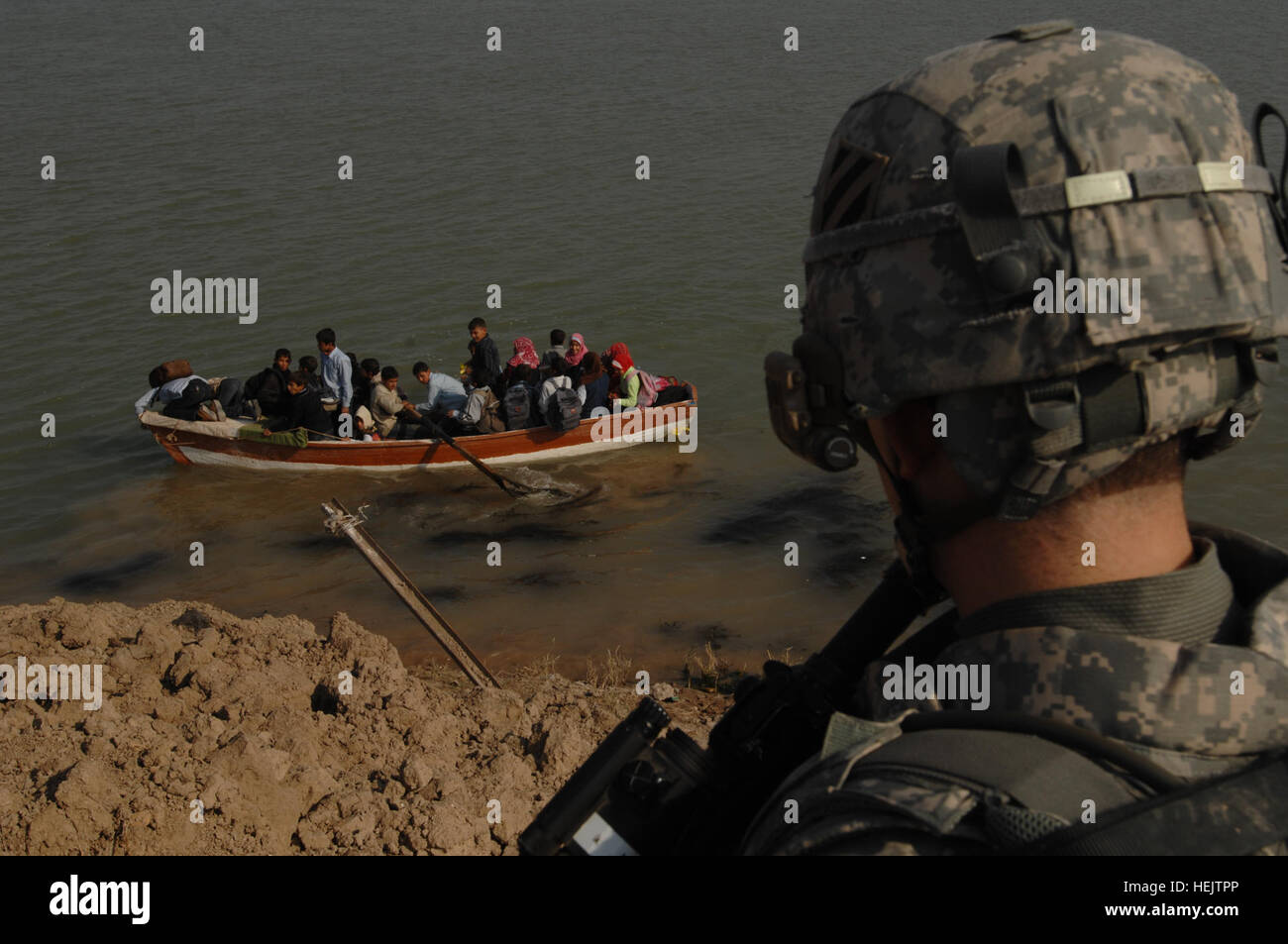 A U.S. Soldier from White Platoon, B Battery, 1-10th Field Artillery ...