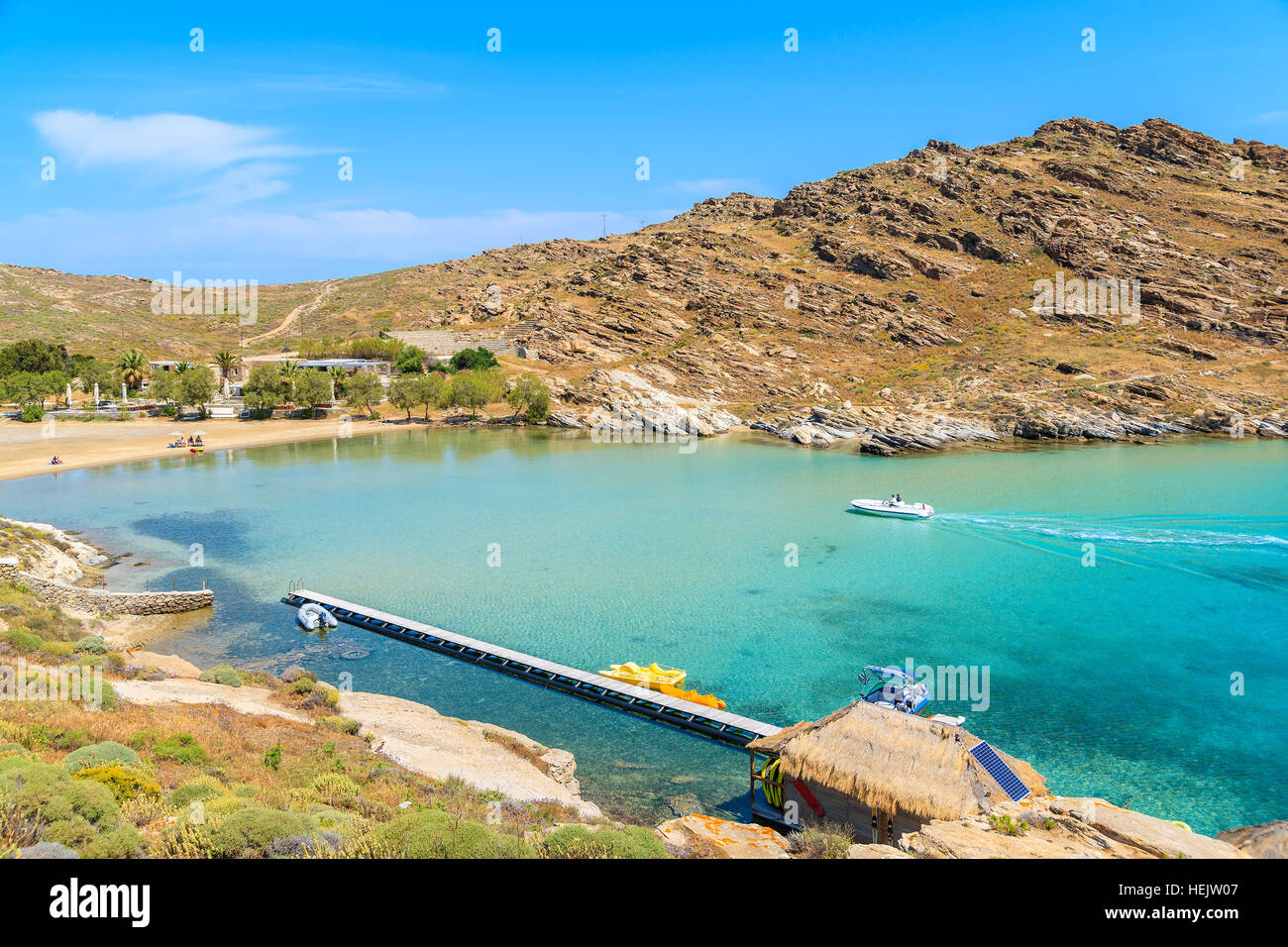 Beautiful Monastiri beach on Paros island, Greece Stock Photo - Alamy