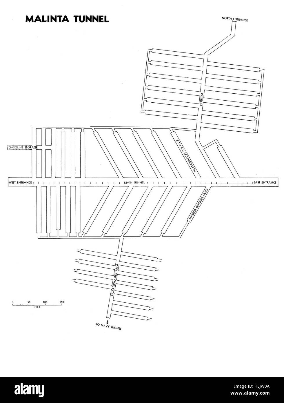 Malinta tunnel diagram Stock Photo - Alamy