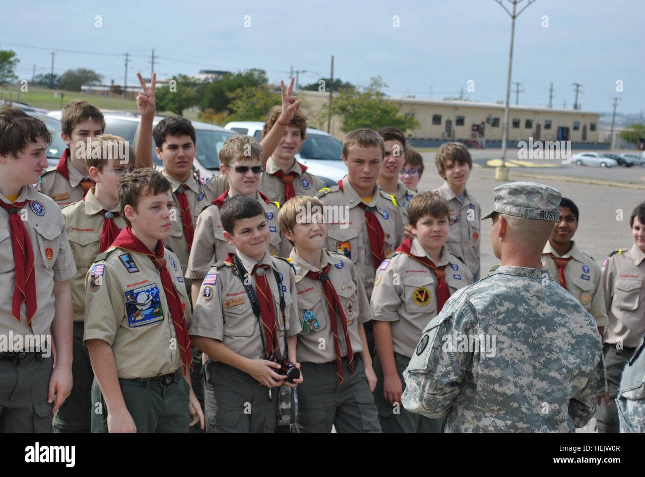 Spc. Collin Rush, a wheeled-vehicle mechanic assigned to Headquarters ...