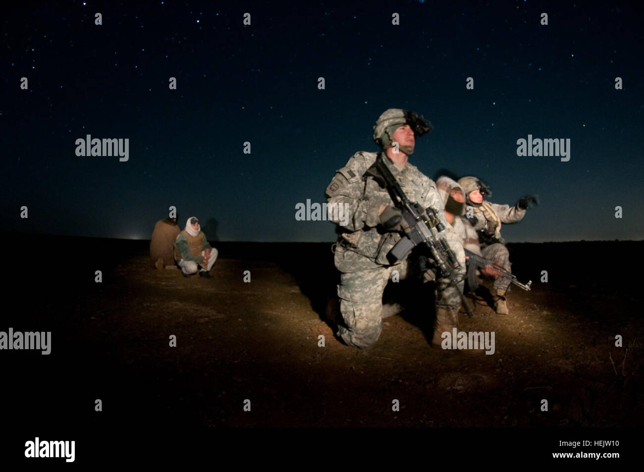 U.S. Army 1st Lt. Pat Barone, a platoon leader, and Sgt. Daryl Appling ...