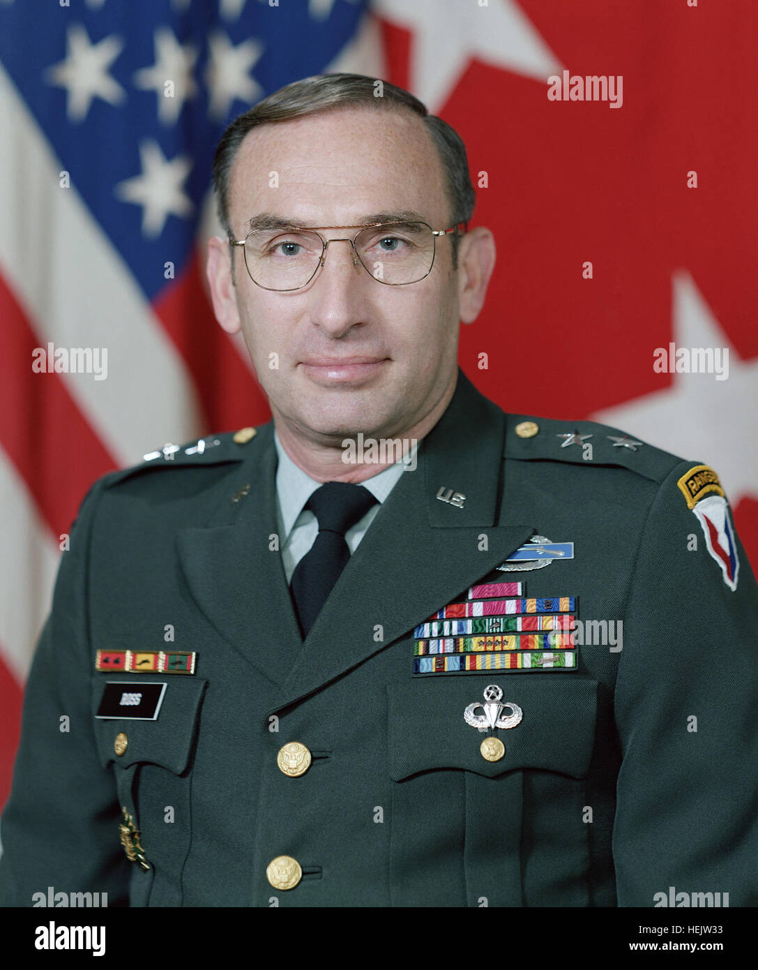 Portrait: US Army (USA) Major General (MGEN) Jimmy D. Ross (uncovered ...