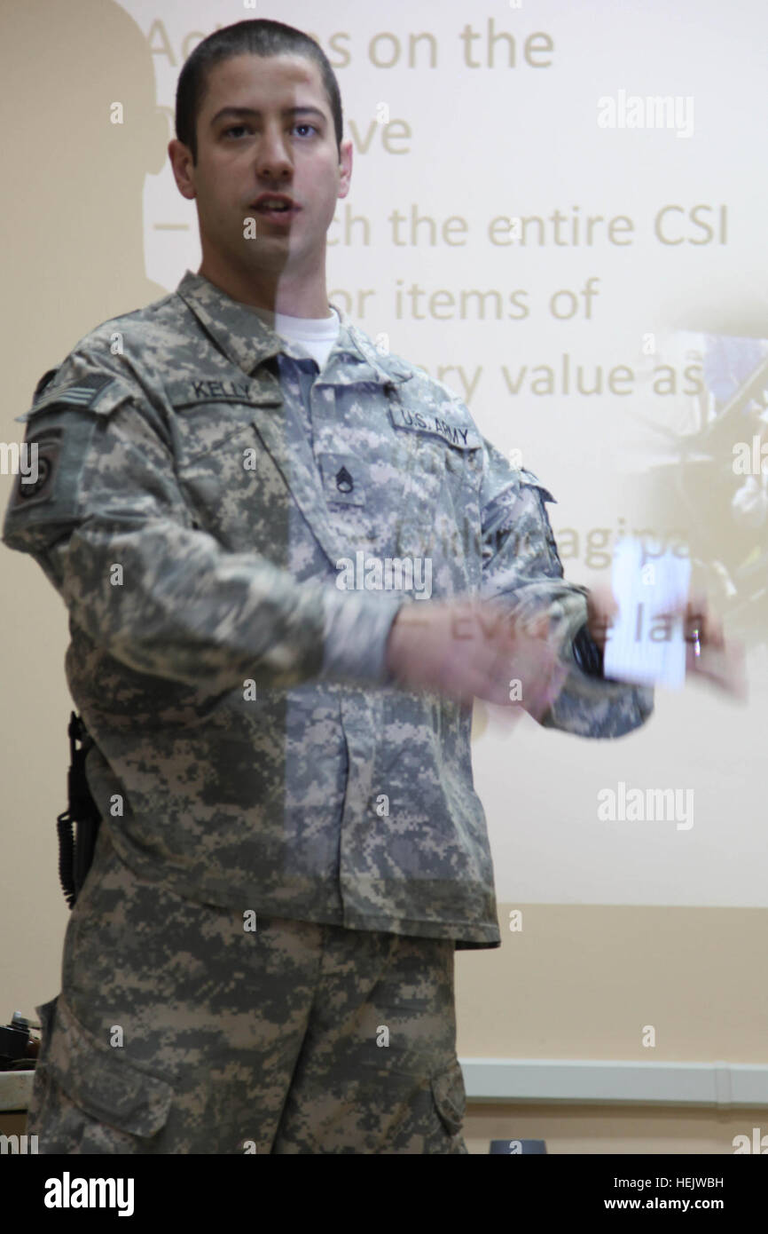 U.S. Army Staff Sgt. Michael Kelly, from the Special Weapons Team, 1st ...