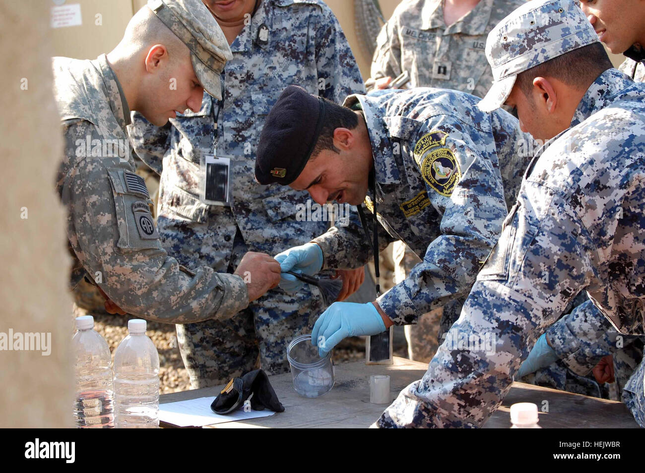 Iraqi Police officers receive improvised explosive device crime scene ...