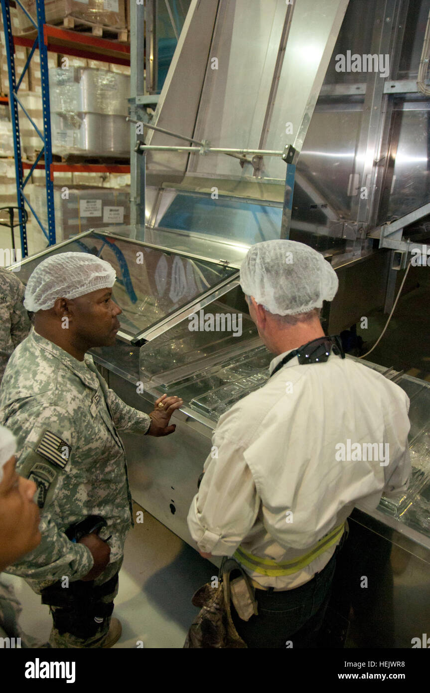 United States Forces-Iraq leadership toured the Oasis water bottling ...