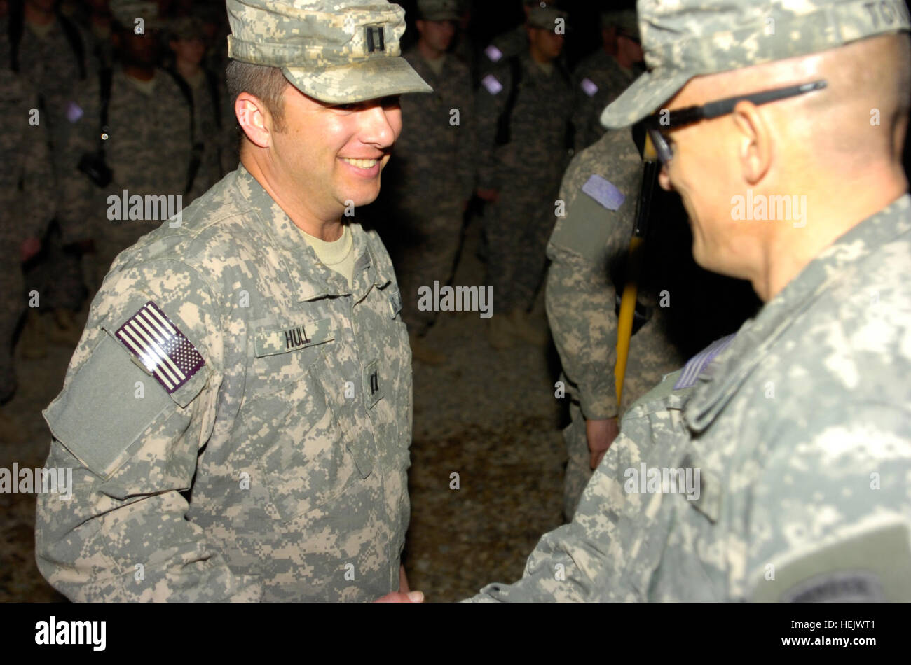 U.S. Army Capt. Darrel Hull, Commander of the 252nd Military Police ...