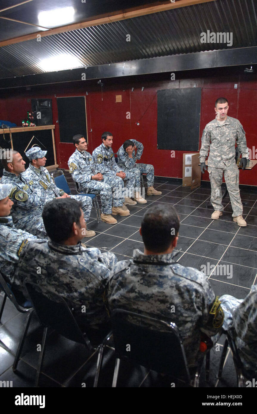 U.S. Army Sgt. Zulfikar Keskin, assigned to Task Force Troy, prepares ...